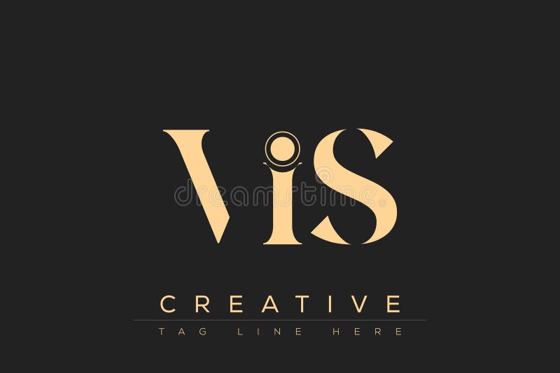 VIS Abstract Letter Logo Design Stock Vector - Illustration of font ...