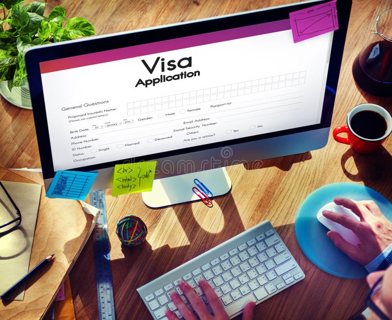 Visa Application Travel Form Concept Stock Image - Image of concept ...