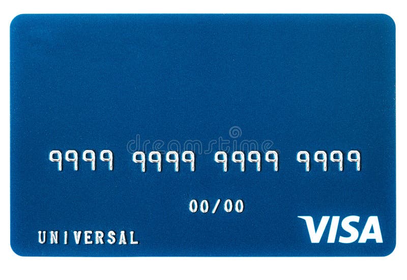 Visa Card Closeup for Design Purpose Editorial Stock Photo - Image of ...