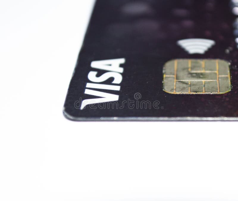 Visa Card with Nfc Very Often Used Editorial Photography - Image of ...