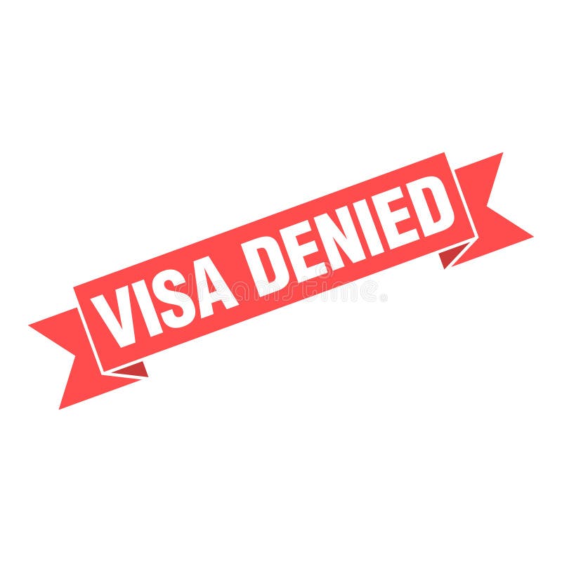 Visa Denied Letter Rubber Stamp Vector Design Template Stock Vector ...