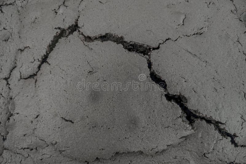 Vy Av En Stor Spricka I Marken. Bakgrund Fotografering för Bildbyråer ...