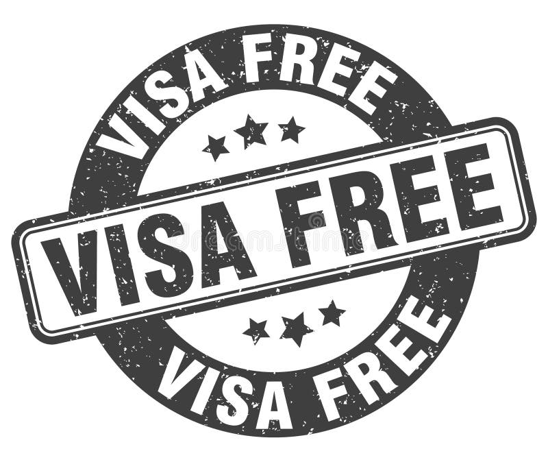 Visa Free Stamp. Visa Free Label. Round Grunge Sign Stock Vector ...