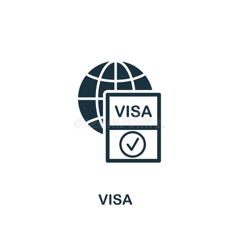 Visa Icon. Creative Element Design from Icons Collection Stock Vector ...
