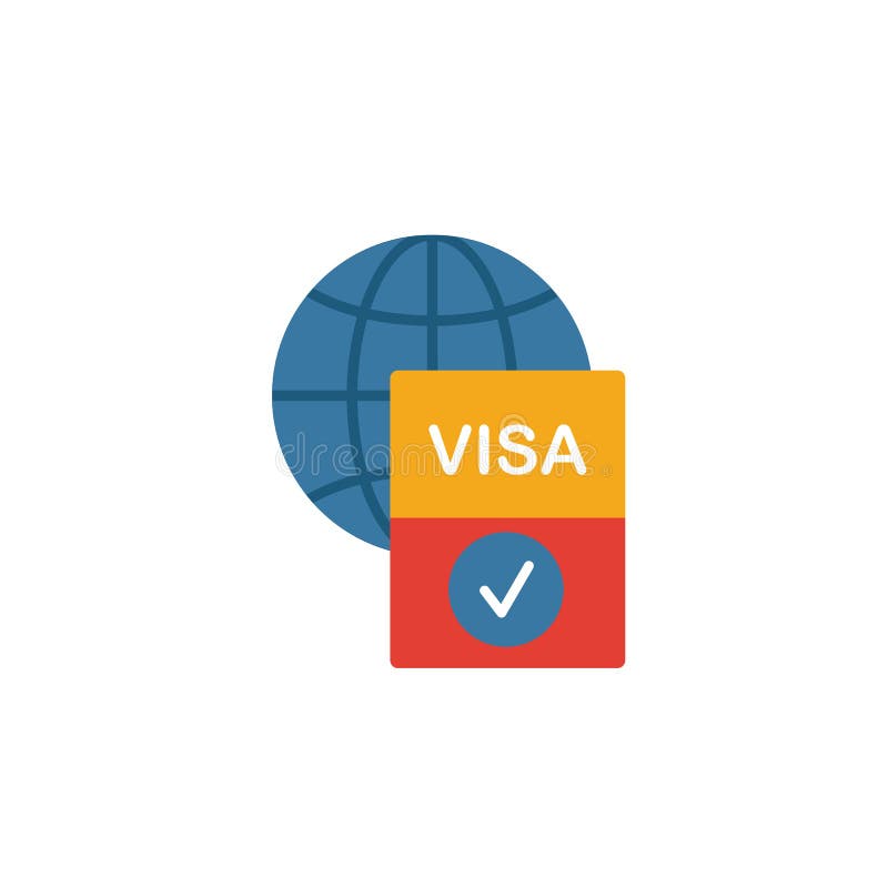 Visa Icon. Simple Element from Tourism Icons Collection Stock ...