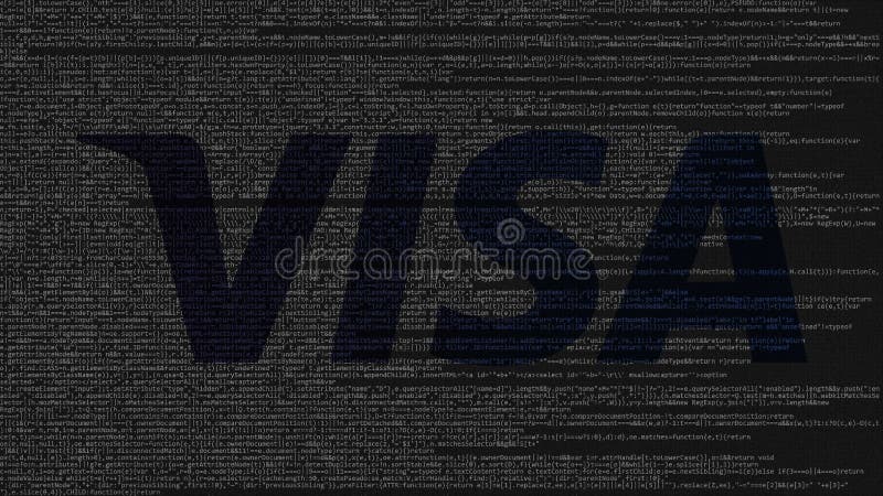 Visa Inc. Logo Made of Source Code on Computer Screen. Editorial 3D ...