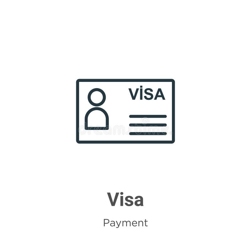 Visa Vector Icon Set. Temporary Residence Permit Illustration Sign ...