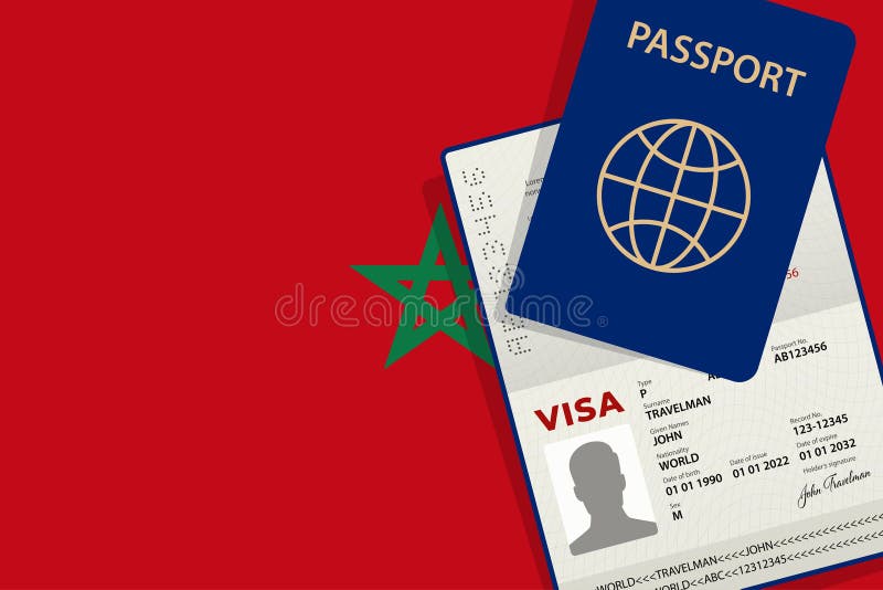 Morocco Passport Stock Illustrations – 121 Morocco Passport Stock ...