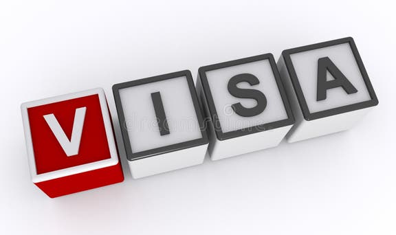 Visa word block on white stock image. Image of documents - 335648469