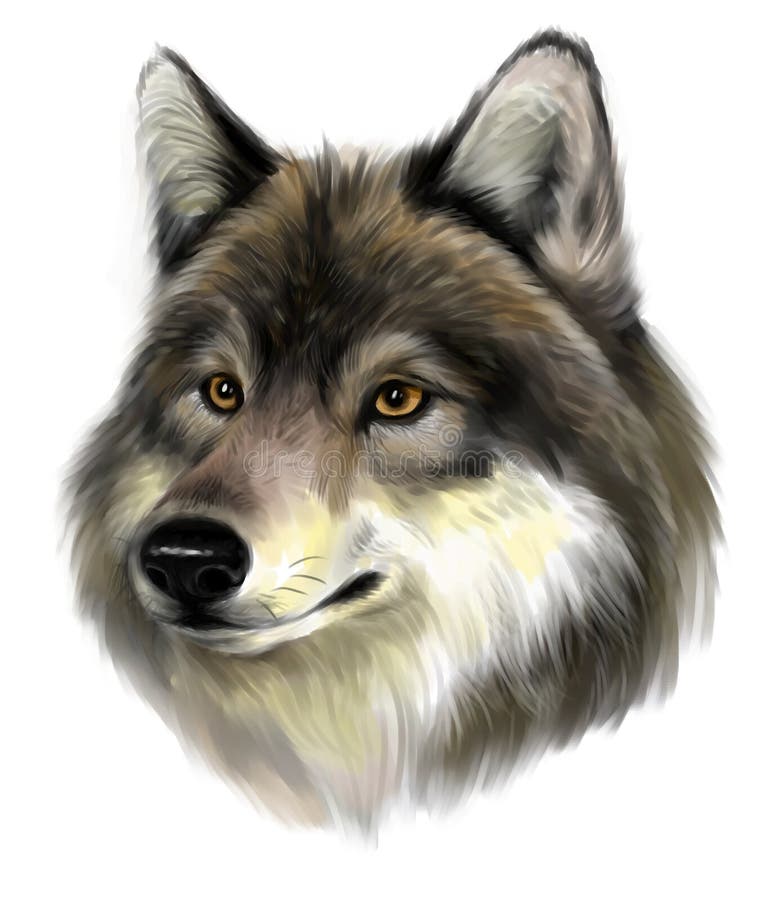 Portrait de loup-garou illustration stock. Illustration du verticale ...