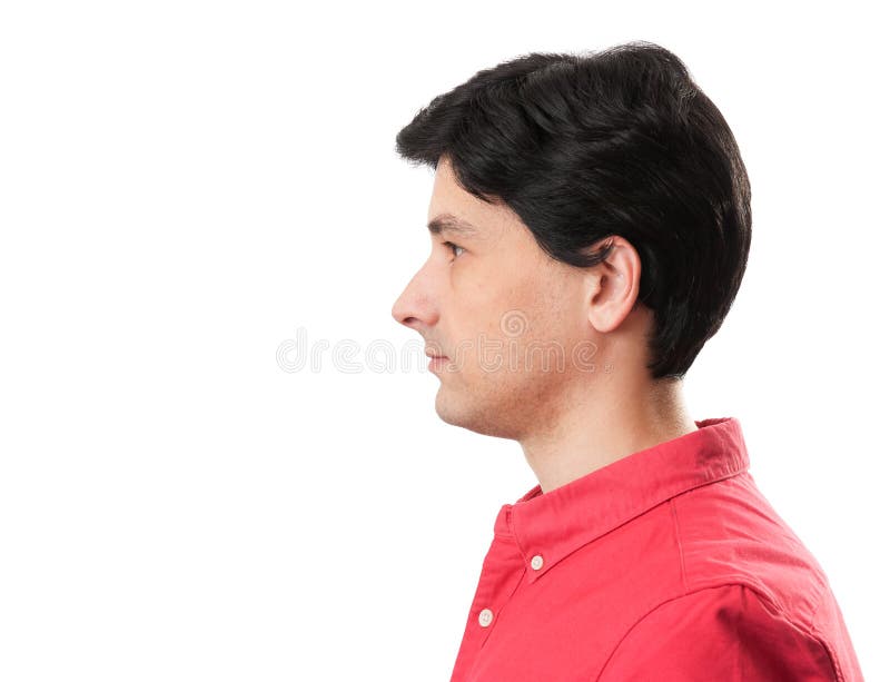 Visage de profil d'homme photo stock. Image du penser - 32454452