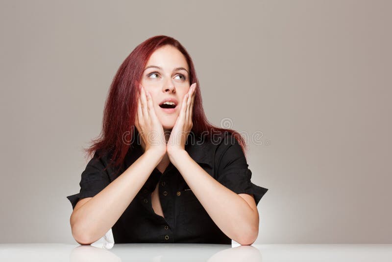 Visage expressif. photo stock. Image du fille, expressif - 33375900