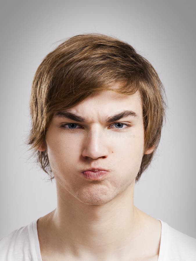 Visage fâché photo stock. Image du verticale, fâché, mignon - 36228006