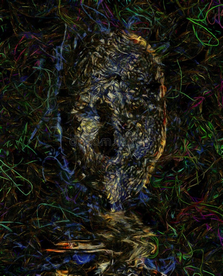 Homme tordu illustration stock. Illustration du réflexion - 67689104