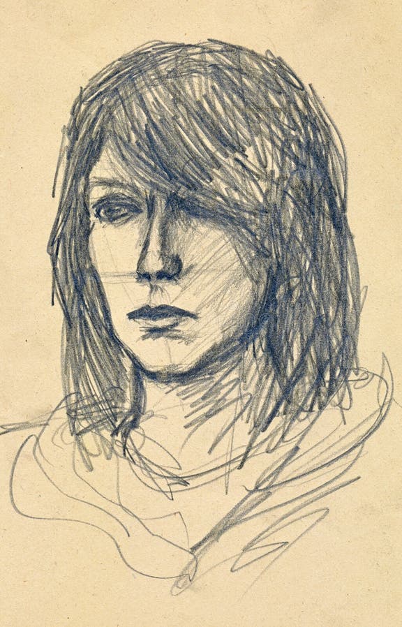 Visage inconnu illustration stock. Illustration du peinture - 9313827