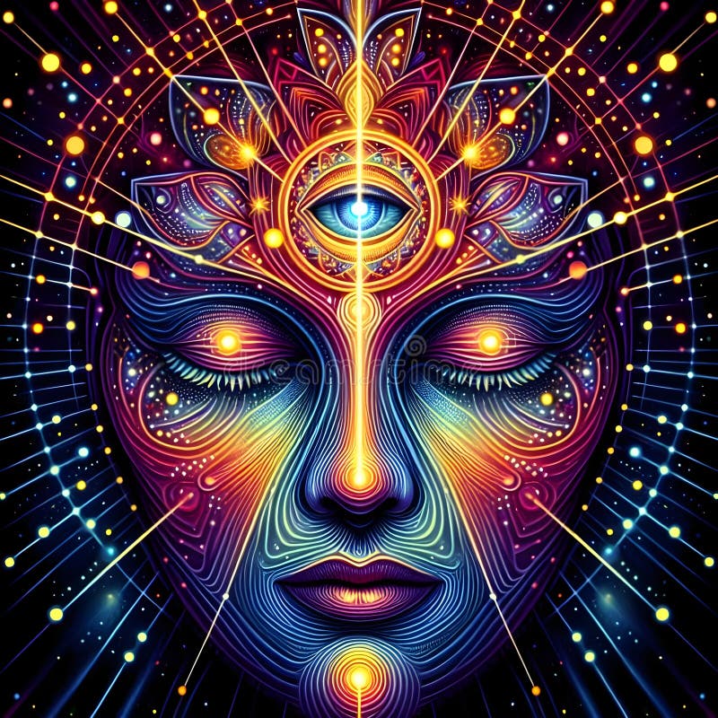 Visage of Insight. stock illustration. Illustration of creativity ...