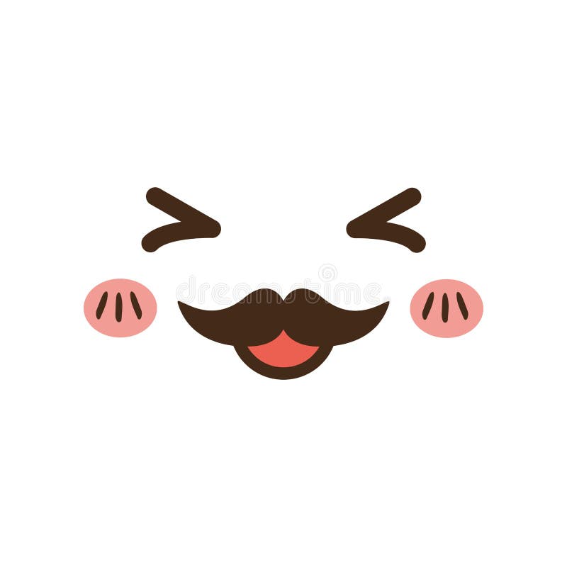 Visage Mignon De Dessin Animé Illustration de Vecteur - Illustration of ...