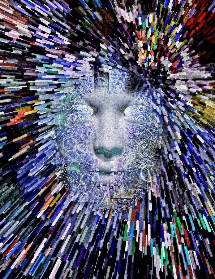 Visage mythique illustration stock. Illustration du masque - 115711295