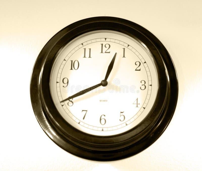 Heure Pour Le 6h00 D'horloge Murale Image stock - Image du minute ...