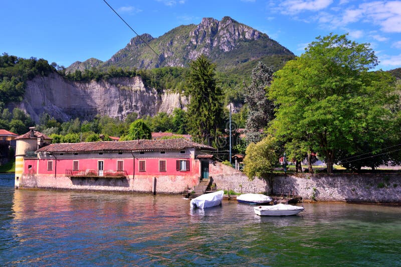 Lecco Lombardy Italy stock image. Image of nature, lombardia - 194305427