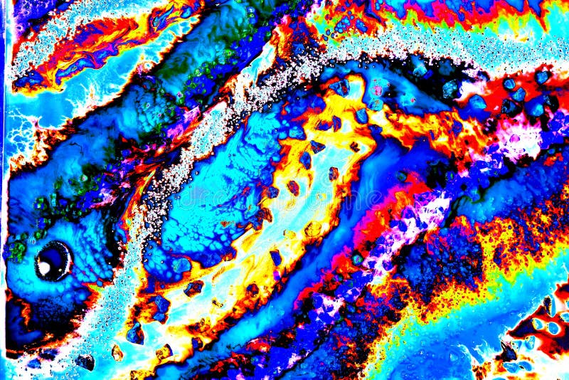 Viscous Mass Flow, Changed Color Scheme, Colorful Background, 2 Stock ...