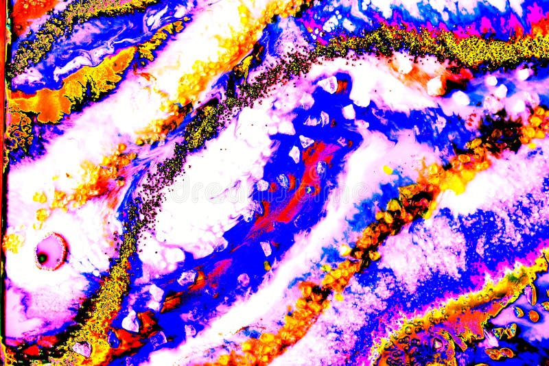 Viscous Mass Flow, Changed Color Scheme, Colorful Background, 2 Stock ...