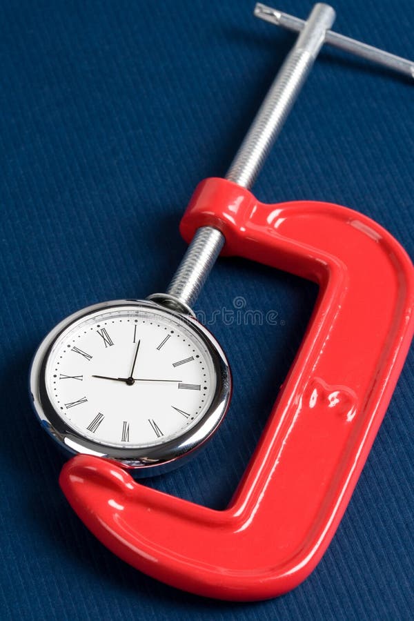 Vise Grip and Clock stock image. Image of pressure, working - 11684703