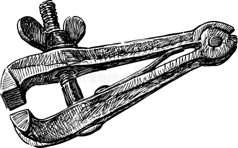 Vise Grip stock vector. Illustration of manual, industrial - 36140806