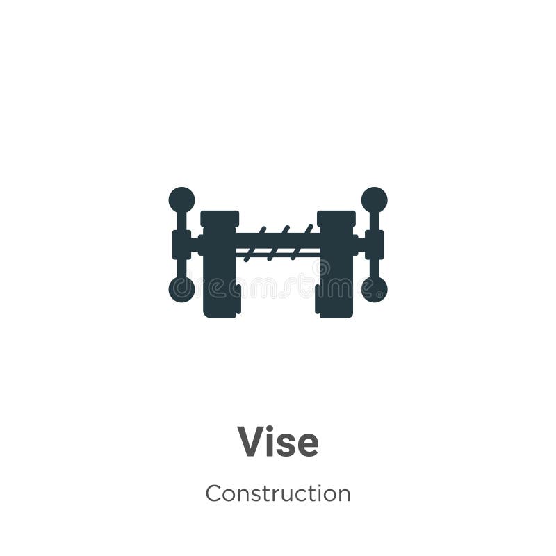Vise Vector Icon on White Background. Flat Vector Vise Icon Symbol Sign ...