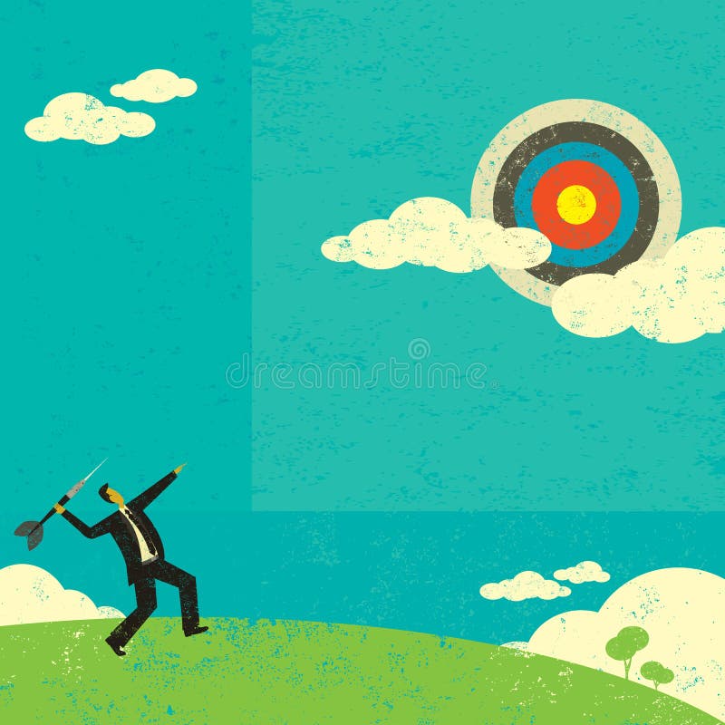 Viser Pour Une Cible élevée Illustration de Vecteur - Illustration du ...