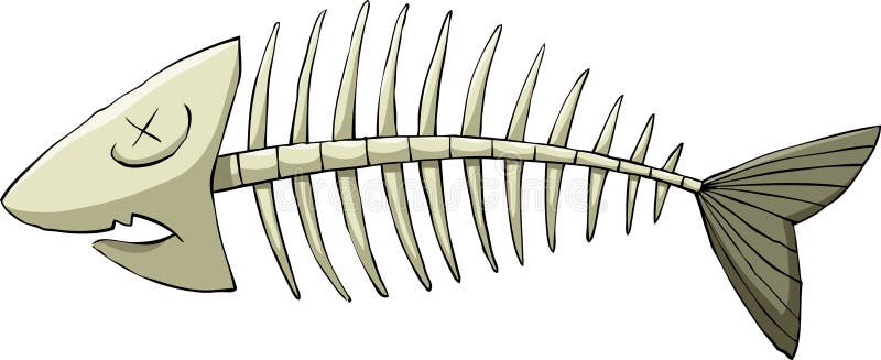 Visgraat vector illustratie. Illustration of schilderij - 21478463