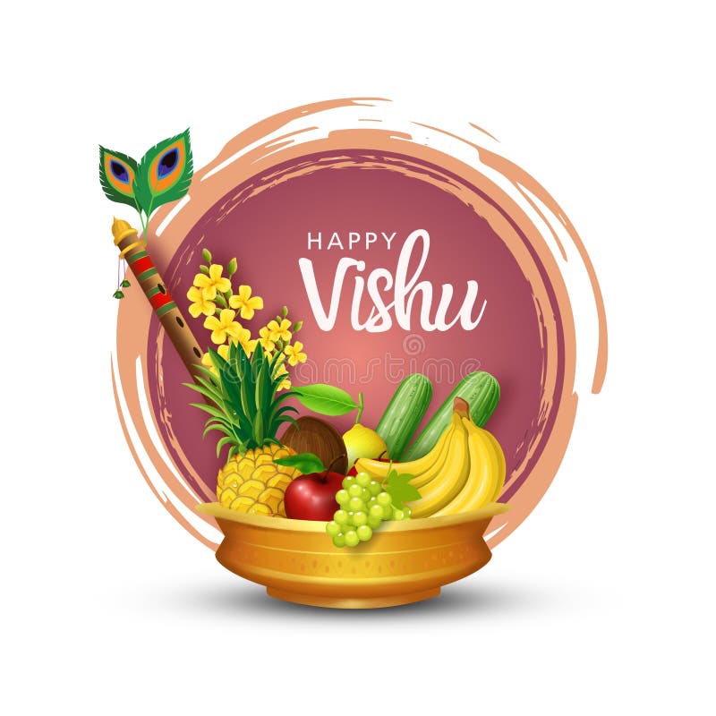Vector Illustration of Vishu Stock Vector - Illustration of poster ...