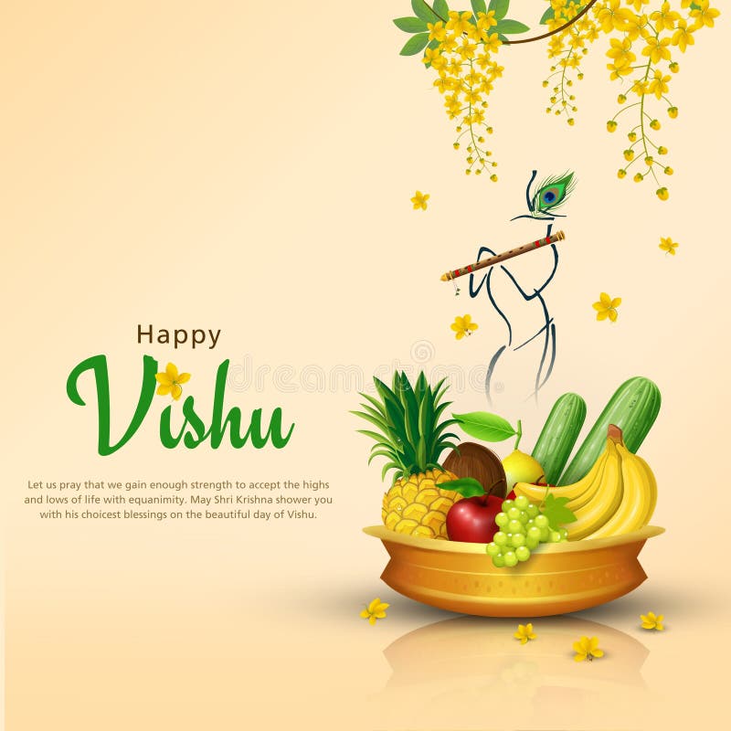 Vector Illustration of Vishu Stock Vector - Illustration of celebration ...