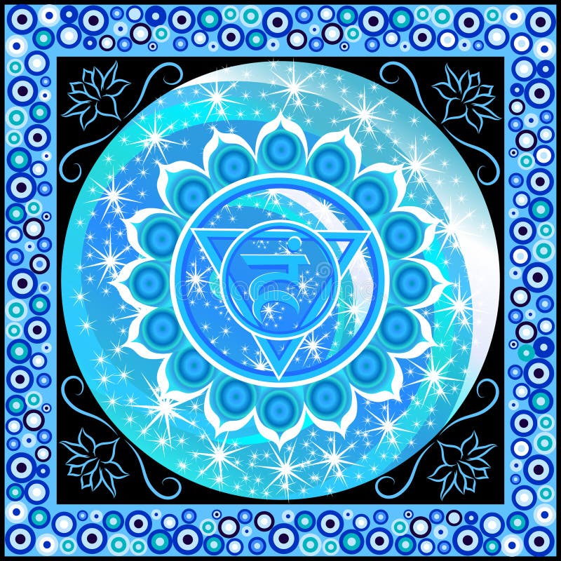 Vishuddha chakra stock vector. Illustration of esoteric - 49270346