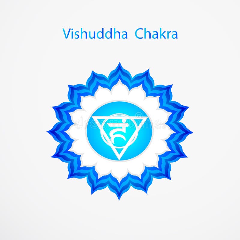 Vishuddha chakra stock vector. Illustration of geometric - 48067522