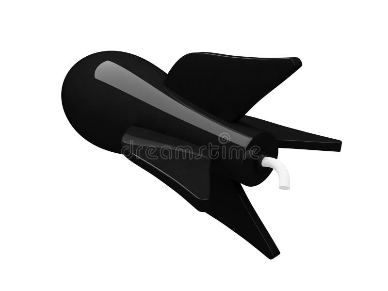 Visión aislada bomba stock de ilustración. Ilustración de blanco - 4603005