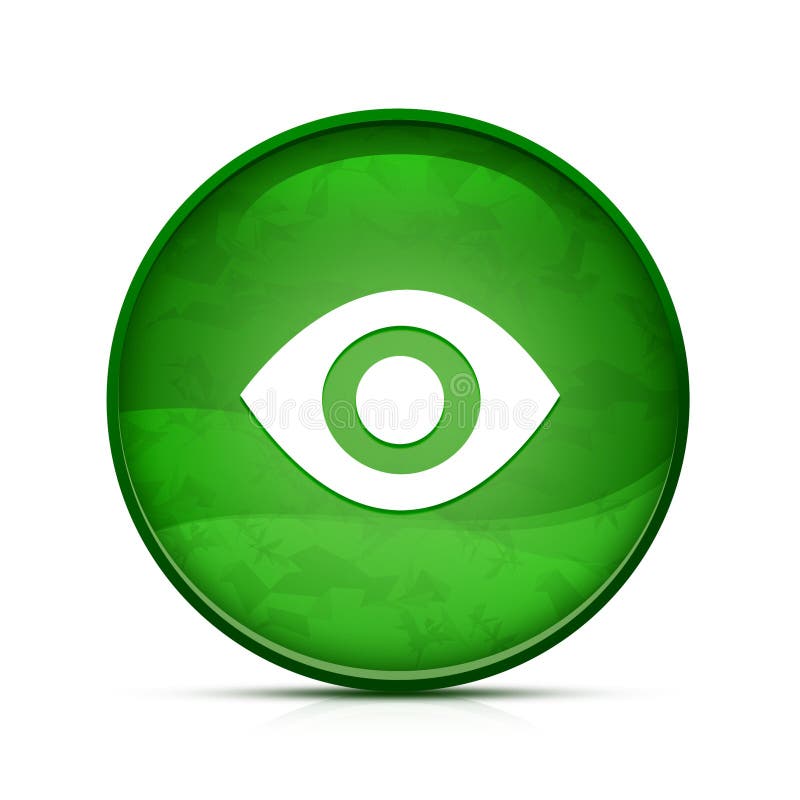 Visibility Icon on Classy Splash Green Round Button Illustration Stock ...
