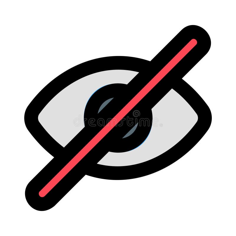 Visibility Icon in Filled Line Style for Any Projects 1 Stock Vector ...