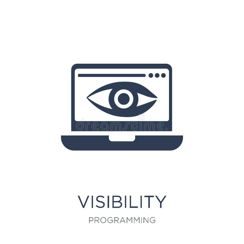 Visibility Icon. Trendy Modern Flat Linear Vector Visibility Icon on ...