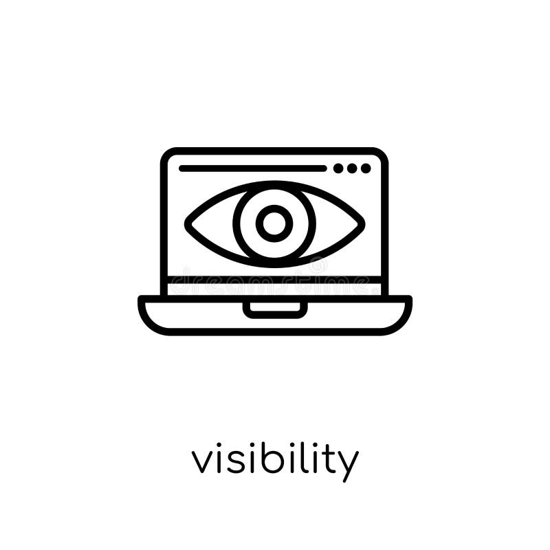 Visibility Icon. Trendy Flat Vector Visibility Icon on White Background ...
