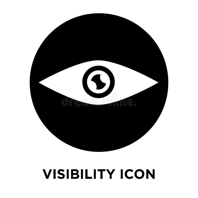 Visible Concept Vector Linear Icon Isolated on Transparent Background ...