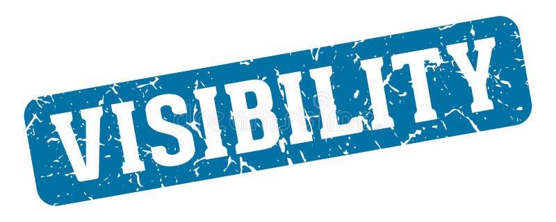 Visibility Rectangular Sign. Visibility Stamp Stock Vector ...