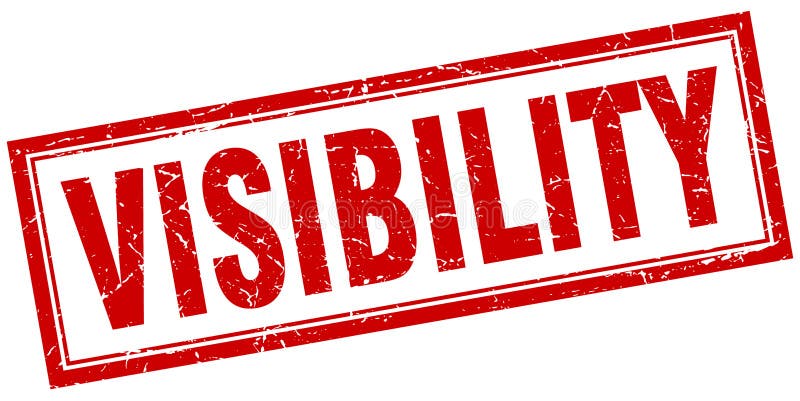 Visibility stamp stock vector. Illustration of visibility - 125012653