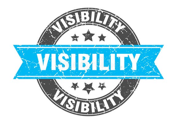 Visibility stamp stock vector. Illustration of vignette - 196539163