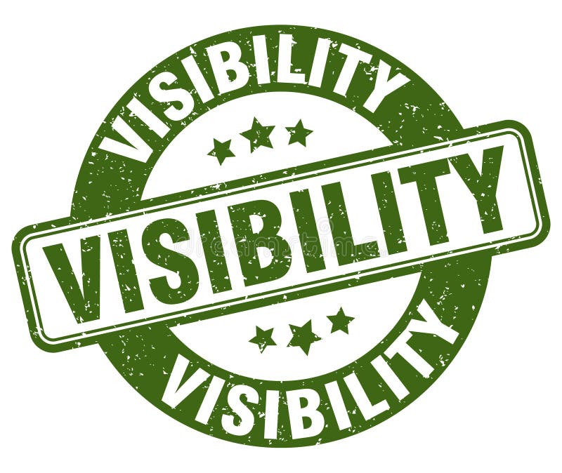 Visibility Stamp. Visibility Label. Round Grunge Sign Stock Vector ...