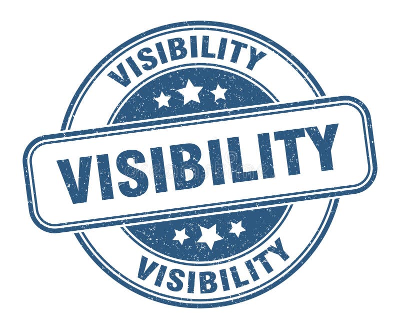 Visibility Stamp. Visibility Round Grunge Sign Stock Vector ...