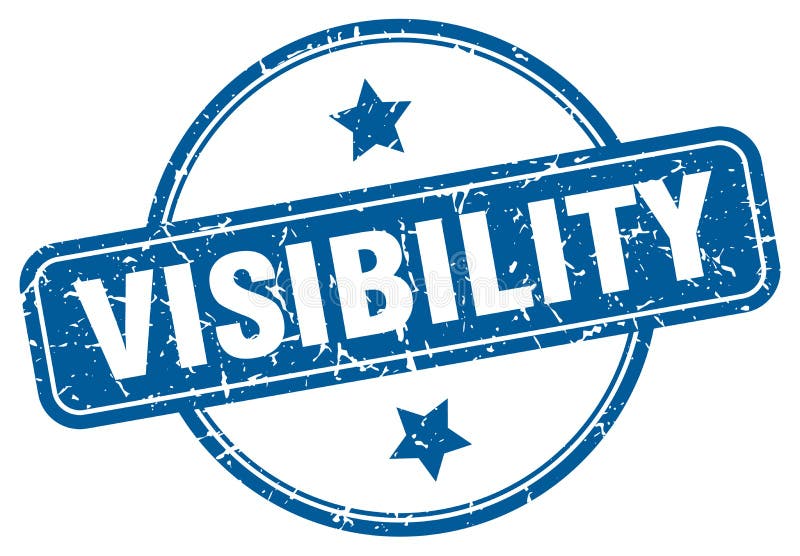 Visibility stamp stock vector. Illustration of texture - 125220687