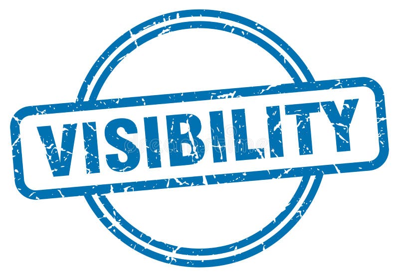 Visibility Stamp. Visibility Round Grunge Sign Stock Vector ...