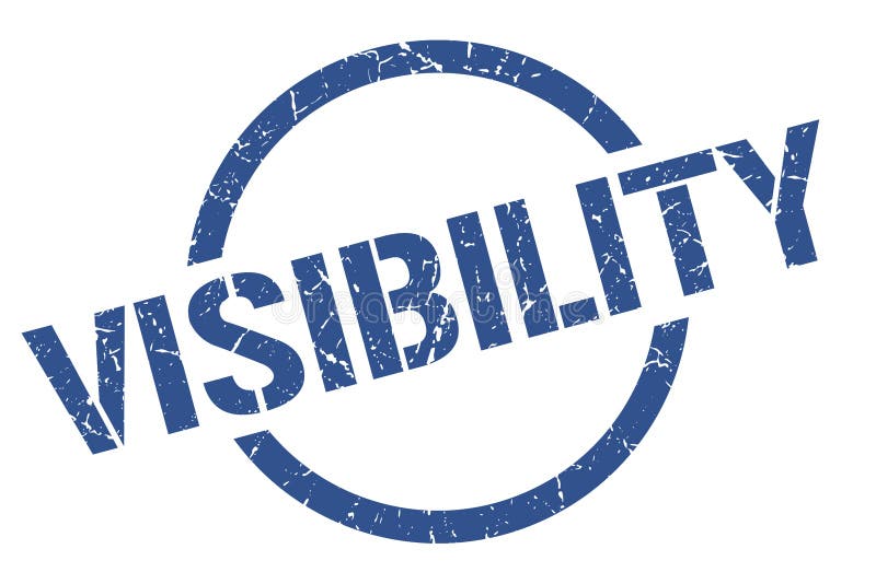 Visibility stamp stock vector. Illustration of seal - 136961677