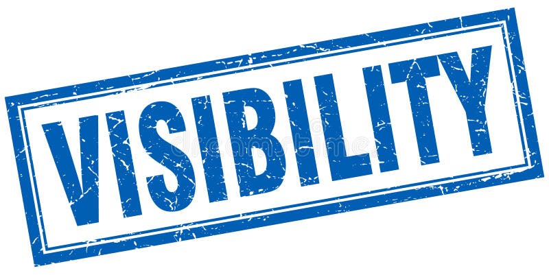 Visibility stamp stock vector. Illustration of visibility - 125220779